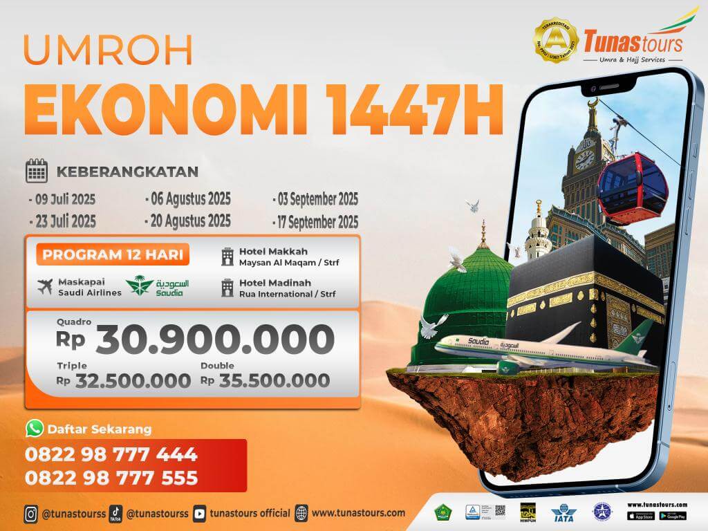 Umroh Ekonomi [12D]Plus City Tour Thaif