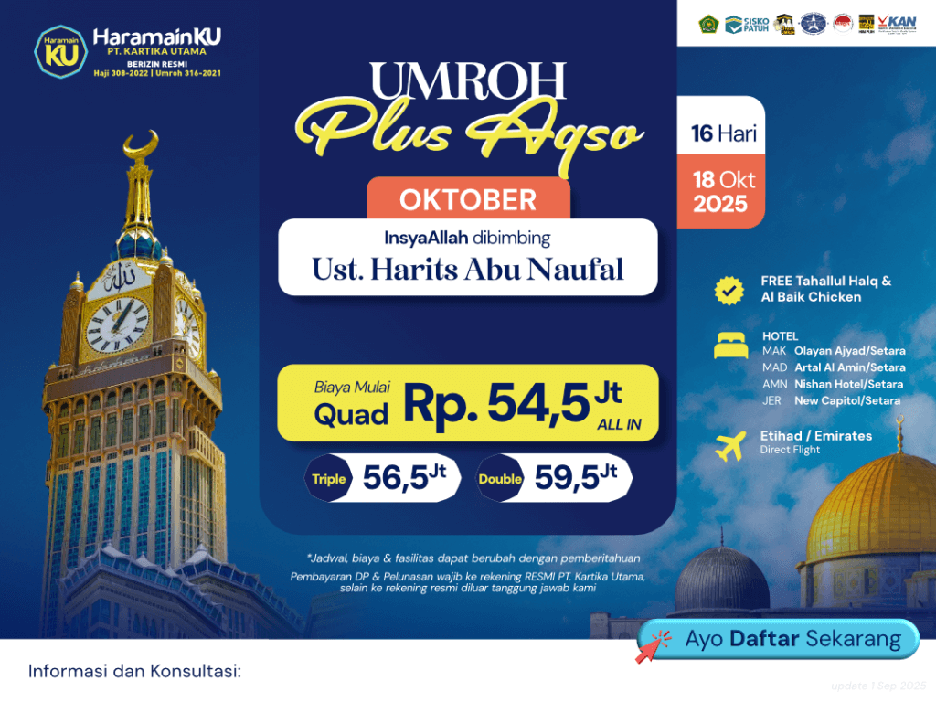 Umroh Plus Aqso - 18 Oktober 2025